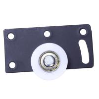 China Cabinet Wardrobe Pulleys Shift Gate Guide Rail sliding door fittings and roller for wardrobe for sale