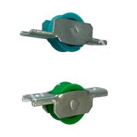 China hanging wheel sliding bearings track pulley wheels roller for sale