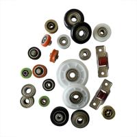 China 45mm 53mm White Roller Sliding Door Wheel Rulman 608zz POM Plastic Wheels for Sliding Door for sale
