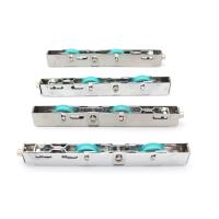 China Modern Design Double POM Door Roller with 625zz Bearing Stainless Steel Aluminium Construction for Apartment Use with 2 Wheels for sale