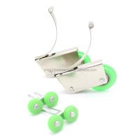 China Modern Design Double POM Door Roller with 625zz Bearing Stainless Steel Aluminium Construction for Apartment Use with 2 Wheels for sale