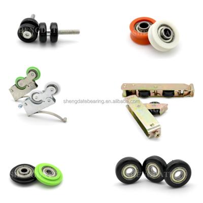 China Aluminum UPVC Sliding Window Roller U-shaped Groove Pulley Guide Wheel 625 Bearing for sale
