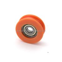 China Aluminum UPVC Sliding Window Roller U-shaped Groove Pulley Guide Wheel 625 Bearing for sale