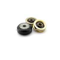 China Metal Wheel U Groove Pulley 6mm Diameter Steel Wire Deep Track Wheel Steel Wheel Galvanized Roller for sale