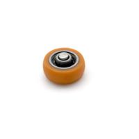 China Wheels Wardrobe Door POM PU Hardware Roller Door Window Pulley Wheels with Ball Bearing for sale