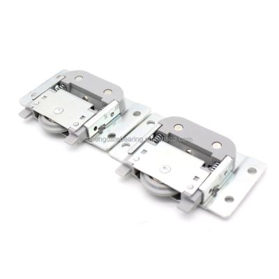 China Plastic Nylon Sliding Door Roller Wheel Set with Bearings Low Noise for Cabinet and Wardrobe for sale