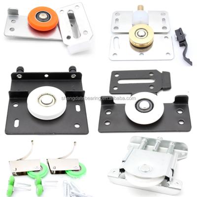 China Low Noise Plastic Nylon Sliding Door Roller Wheels for Cabinet Wardrobe Quiet Glide for sale
