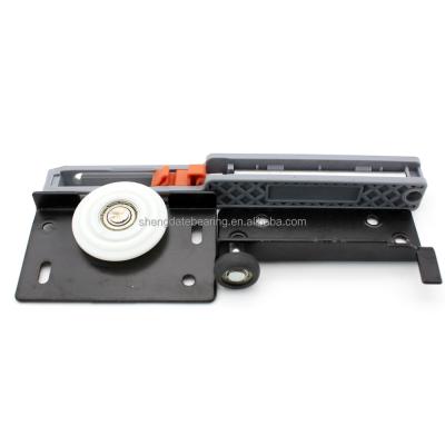 China Silent Bearing Aluminium Sliding Window Roller Nylon Pulley Wheel for Glass Sliding Door for sale