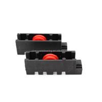 China Wear Resistant Aluminium Sliding Window Nylon Roller Pulley with Double Ball Bearings for sale