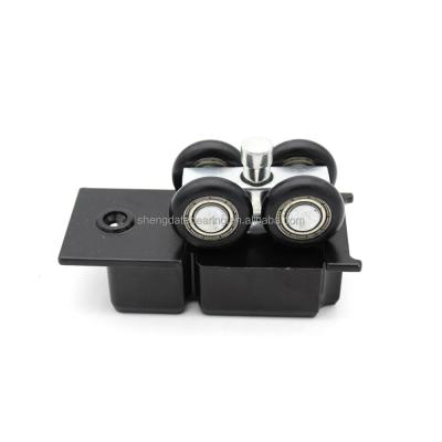China Noiseless Aluminium Sliding Window Roller Nylon Pulley Wheel with Precision Ball Bearings for sale