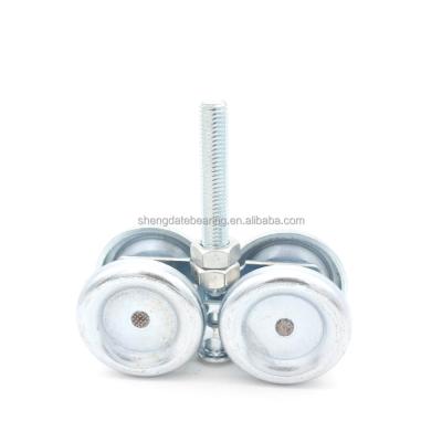 China Freezer Cold Room Sliding Door Roller Stainless Steel Bracket Nylon Pulley for Chiller Storage Door for sale
