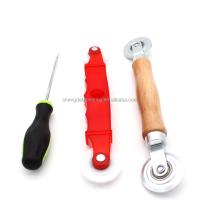 China OEM Galvanized Sliding Door Roller Modern Decorative Pulley with Low Noise 1mm Thickness for Barn Door for sale