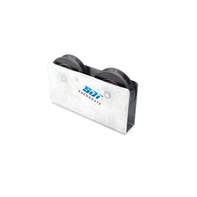 China Galvanized Iron Folding Door Roller Hanger Adjustable Door Roller for Window Rollers for sale