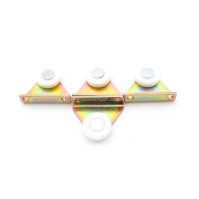 China Wheel Sliding Door Roller Trolley Nylon Roller Plastic Roller for Heavy Glass Door for sale