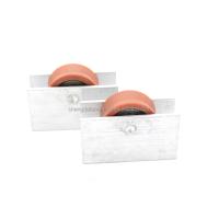 China Heavy Duty Plastic Sliding Window Roller Assembly, Double Wheel Nylon Roller for Glass Sliding Door for sale