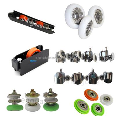 China Grooved Plastic Roller Sliding Door Roller and Nylon Roller for Patio Window Hardware for sale