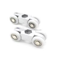 China Sliding Window Roller Nylon Ball Bearing Slide Roller for Closet Sliding Door for sale