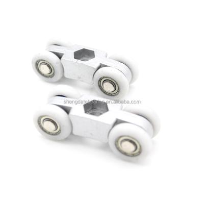 China Sliding Window Roller Nylon Ball Bearing Slide Roller for Closet Sliding Door for sale