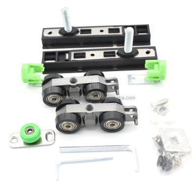 China Sliding Door Roller Nylon for Closet  Patio Adjustable Height Plastic Window Roller Replacement Part for sale