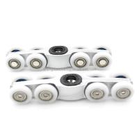 China Adjustable Black Sliding Balcony Wheels with Bearings for Windows for sale