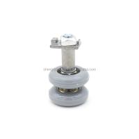 China Black Balcony Wheels for Glass Door Silent Nylon Sliding Roller with Bearing for sale