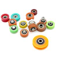 China Black Balcony Wheels for Glass Door Silent Nylon Sliding Roller with Bearing for sale