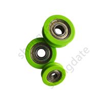 China POM Nylon Bearing Plastic Coated Wheel Sliding Door Roller for sale