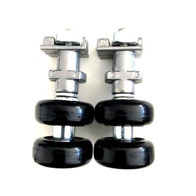 China Balcony Aluminium Nylon Coated Double Roller Wheels Plastic Pulley for Balcony Glass Door Hanging Window Turkey Market for sale