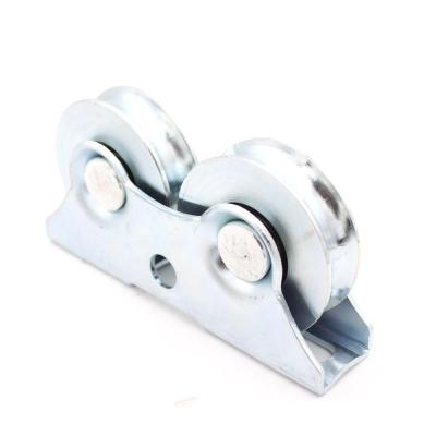 China V Groove Wheel Sliding Gate Heavy Duty Caster Track Roller Rolling Gate Wheels Electroplated Pressure Bearing Pulley for sale