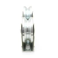 China V Groove Wheel Stainless Steel Groove  Heavy Duty Track Wheel Rigid Caster Sliding Gate Roller Wheel Double Bearing for sale