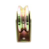 China V Groove Wheel Stainless Steel Groove  Heavy Duty Track Wheel Rigid Caster Sliding Gate Roller Wheel Double Bearing for sale