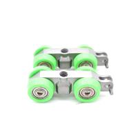 China Stainless Steel Sliding Door Roller Bearings Sliding Two-Door Hardware Roller Wheels for sale