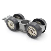 China Sliding Doors Window Accessories Double Hanging Wheel Roller Aluminium Track Guide Rail for sale