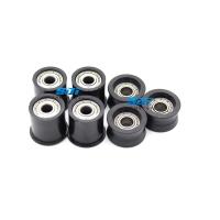 China Stainless Steel Window Roller and Nylon Single Way Soft-close Hanging Sliding Door Roller for sale