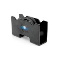 China Sliding Window and Door Roller Carretilla Sencilla Pabose Black Steel Frame for Mexico for sale