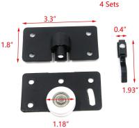 China Sliding Door Mute Pulleys Furniture Parts Iron Pulley Cabinet Wardrobe Bearings Sliding Door Roller Wardrobe Wheel for sale