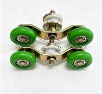 China Wear Resistant Nylon POM Sliding Door Roller with Colored Zinc Housing, Durable Window Roller Pulley Wheel for Quiet Sliding for sale