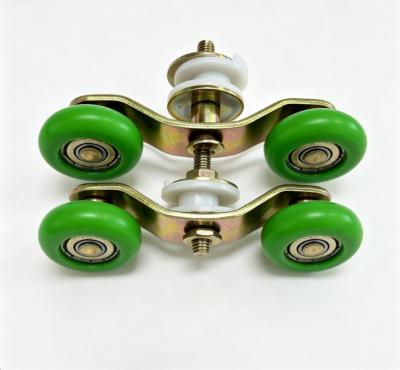 China Wear Resistant Nylon POM Sliding Door Roller with Colored Zinc Housing, Durable Window Roller Pulley Wheel for Quiet Sliding for sale