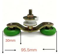 China Wear Resistant Nylon POM Sliding Door Roller with Colored Zinc Housing, Durable Window Roller Pulley Wheel for Quiet Sliding for sale