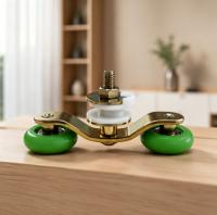 China Wear Resistant Nylon POM Sliding Door Roller with Colored Zinc Housing, Durable Window Roller Pulley Wheel for Quiet Sliding for sale