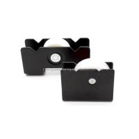 China Carretillas Garruchas Para Ventana De Aluminio L20 Black  Multi Tooth Clip Nylon Wheel Sliding Window Roller for sale