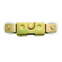 China Double Wheel  Adjustable Sliding Door Roller Zinc Plated Steel Frame Nylon Pulley Heavy Duty Durable  for UPVC Aluminum Door for sale