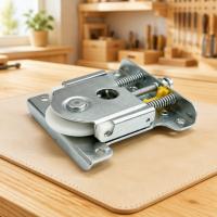 China Furniture Fittings Wardrobe Wooden Sliding Door Adjustable Bottom Roller Wheel Iron Steel Spring Buffer Sliding Door Roller for sale