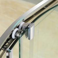 China Double Wheel Shower Door Roller Chrome Zinc Alloy Bracket Nylon Pulley for Glass Sliding Bathroom Door for sale