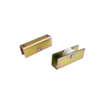 China Dust Proof Aluminum Sliding Window Lower Rail Roller Color Zinc Steel Frame with Bottom Mounting Holes for Saudi Doors for sale