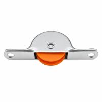 China Middle East Ruedas Para Ventana Abalone Single Nylon Wheel Zinc Plated Bracket Sliding Window Roller for Aluminum UPVC Profile for sale