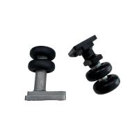 China Rubber Coated Nylon Wheel Glass Balcony Sliding Door Roller 608zz Bearing Steel Shaft Low Noise Quiet Smooth Durable Wheel for sale