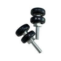China Rubber Coated Nylon Wheel Glass Balcony Sliding Door Roller 608zz Bearing Steel Shaft Low Noise Quiet Smooth Durable Wheel for sale