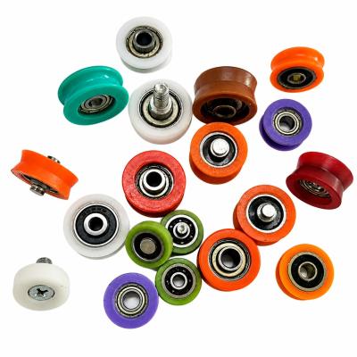 China Nylon POM U Groove 608 Bearing Pulley Wheel for Sliding Door Roller and Window Roller Applications for sale