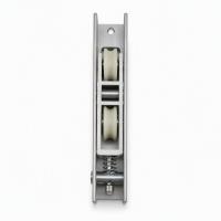 China Adjustable Hidden Nylon Sliding Door Roller Aluminum Alloy Double Wheel U Groove Screw Installation Quiet Smooth Window Roller for sale